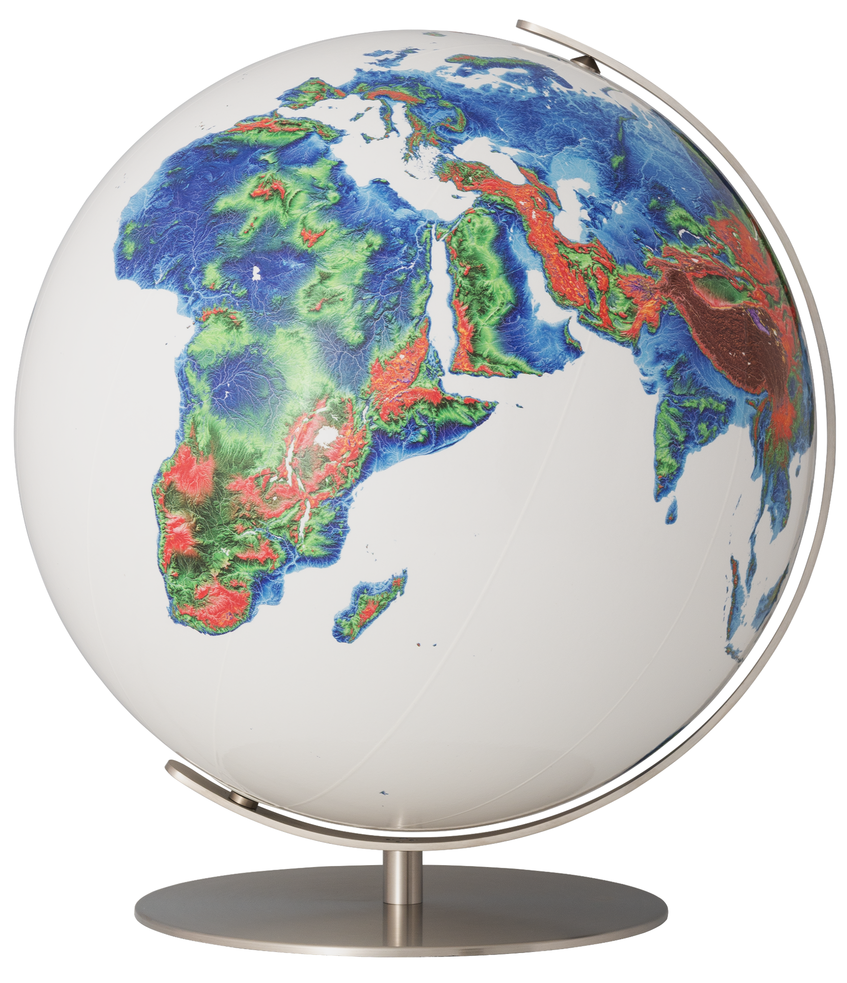 Elevation globe in white – Grasshopper Geography