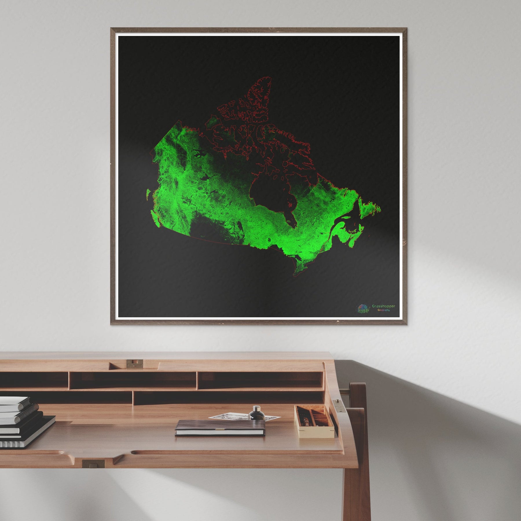 Canada - Forest cover map - Fine Art Print – Grasshopper Geography