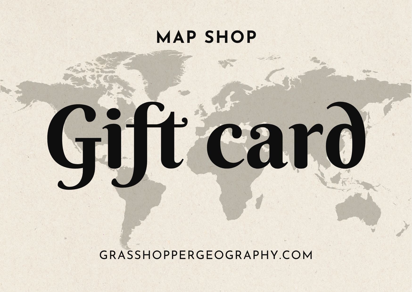 Gift Card – Grasshopper Geography