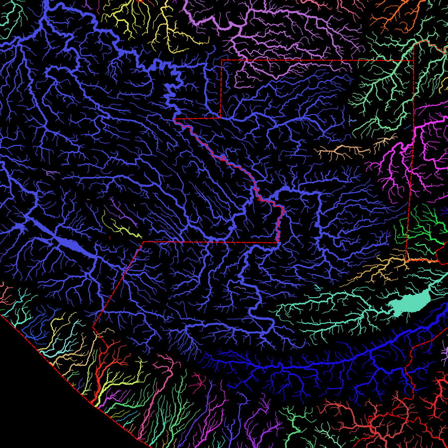 Custom borderlands river maps – Grasshopper Geography