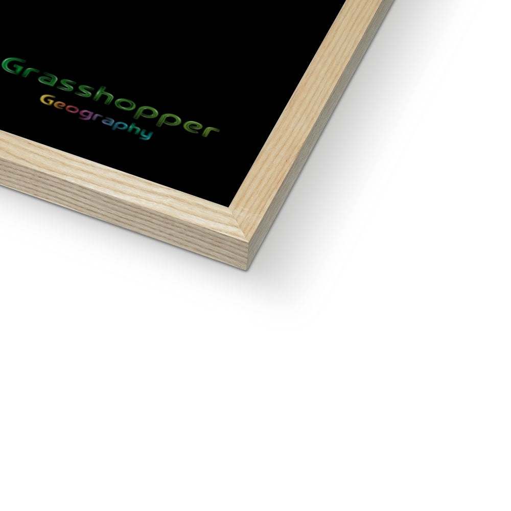 Population density heatmap of Australia Framed Print – Grasshopper ...